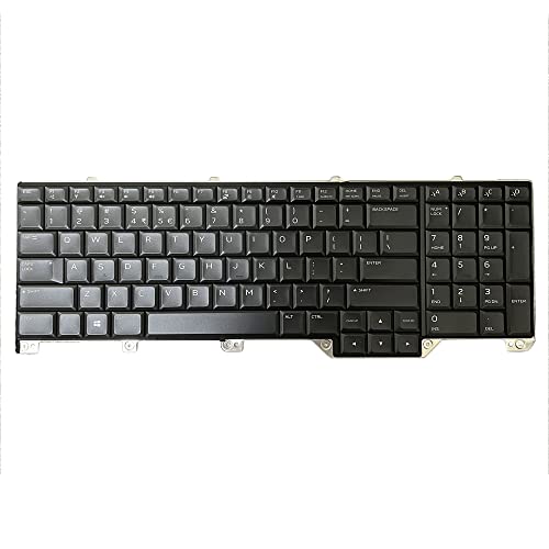 GinTai Laptops Keyboard Backlit US Replacement for Dell Alienware 17 R5 Area 51M 0WYFCV WYFCV RGB PK132F11A01 NSK-EYBBC IT(Black)
