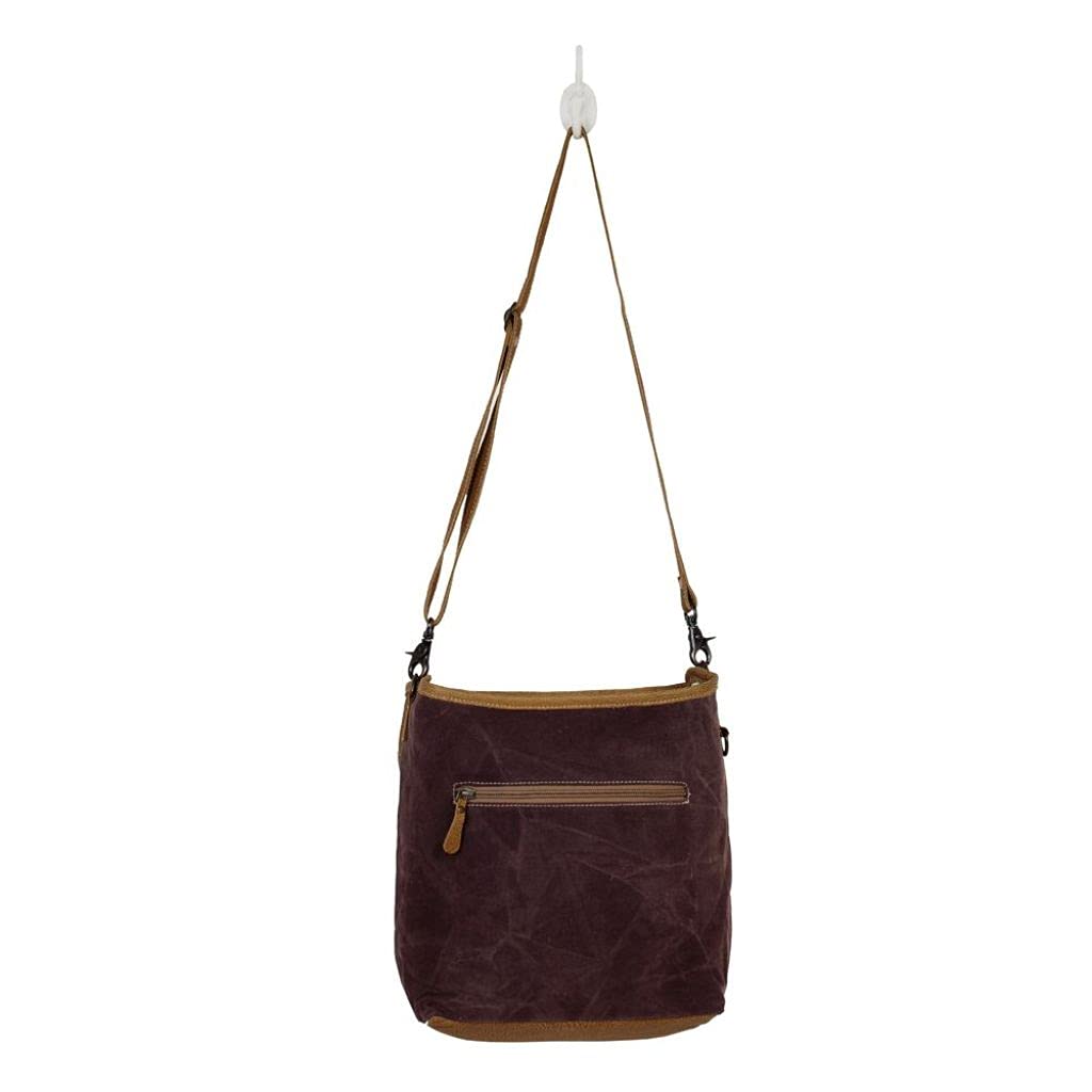 Myra Bag female Brandish Shoulder Bag Upcycled Canvas & Leather S-2656