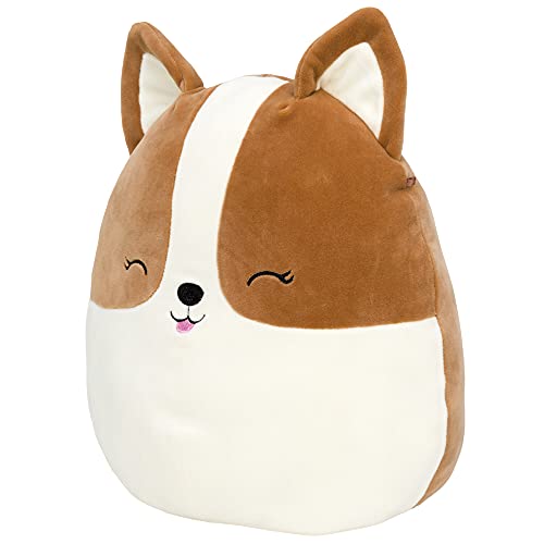Squishmallows 12-Inch Corgi - Add Regina to Your Squad, Ultrasoft Stuffed Animal Medium-Sized Toy, Official Kellytoy Plush