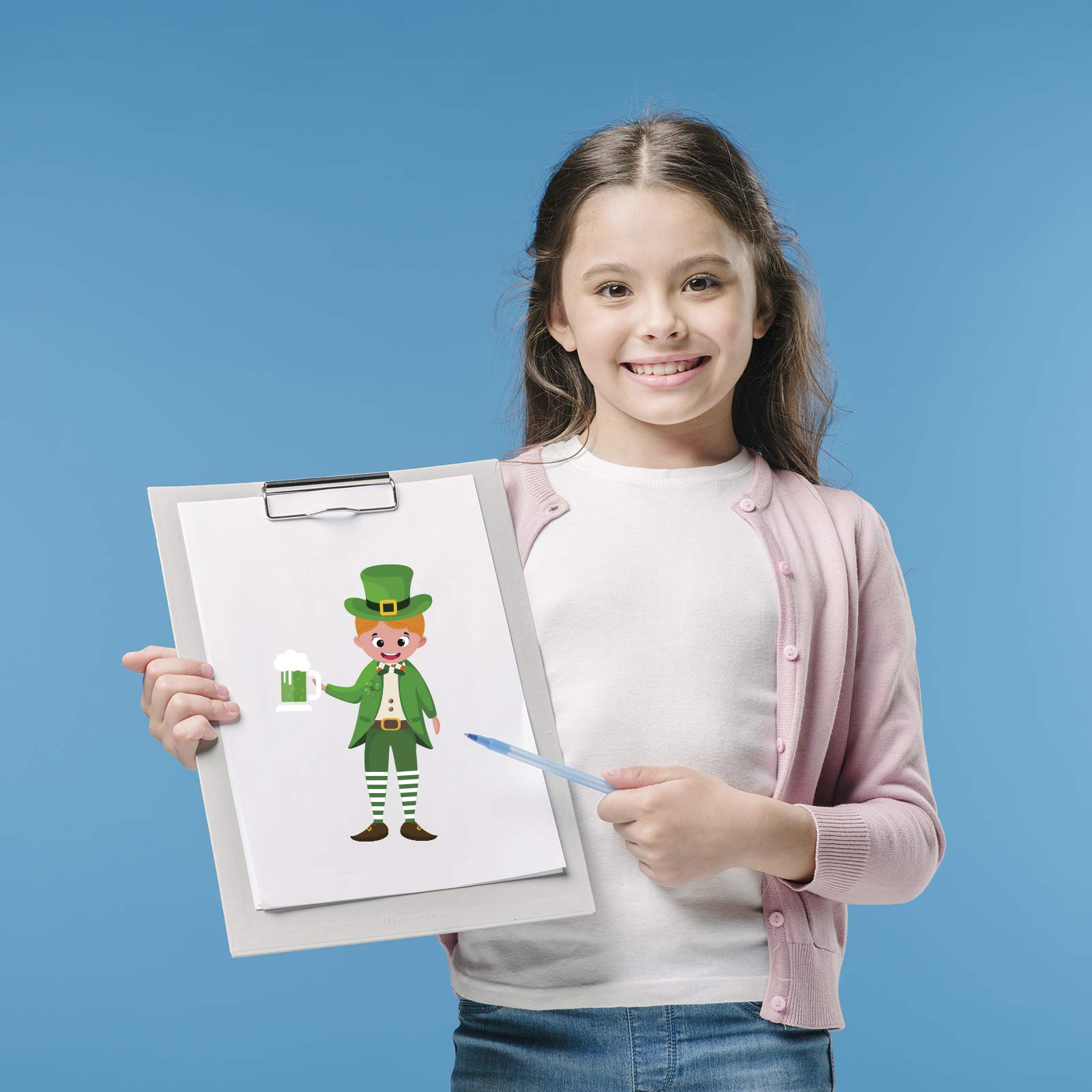 St. Patrick’s Day Stickers Crafts for Kids Irish Lucky Party Games Favors Supplies 24Ct