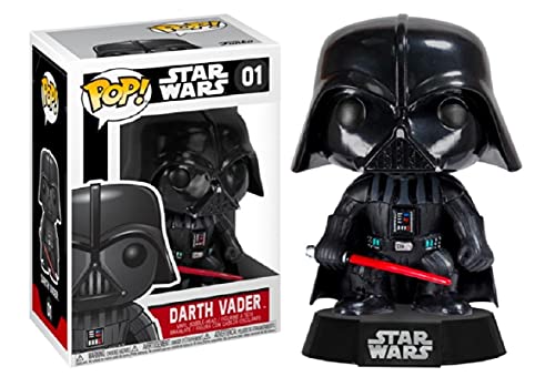 POP Star Wars: Classic Darth Vader 01 Funko Pop Vinyl Figure (Bundled with Compatible Pop Box Protector Case), Multicolored, 3.75 inches
