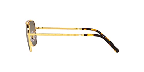 Ray-Ban RB3636 New Caravan Square Sunglasses, Legend Gold/Polarized Clear Gradient Dark Brown, 55 mm