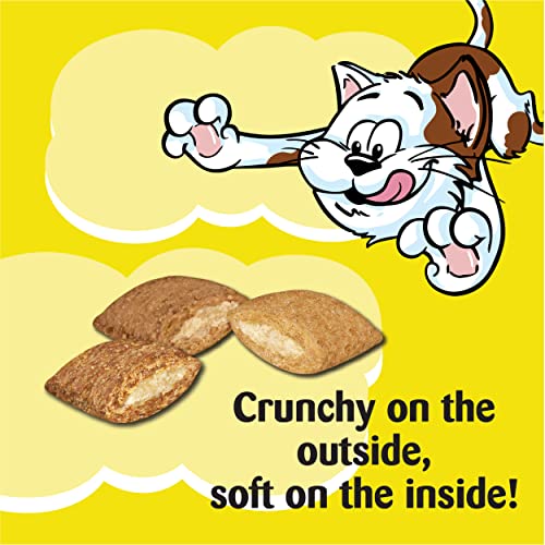 TEMPTATIONS Indoor Care Crunchy and Soft Cat Treats, Chicken Flavor, 4.9 oz. Pouch (Pack of 10)