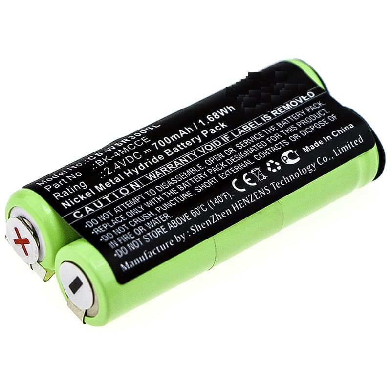 Henhaoro Shaver Rechargeable Replacement Battery for Waterpik Sensonic Plus SR-3000 BK-4MCCE