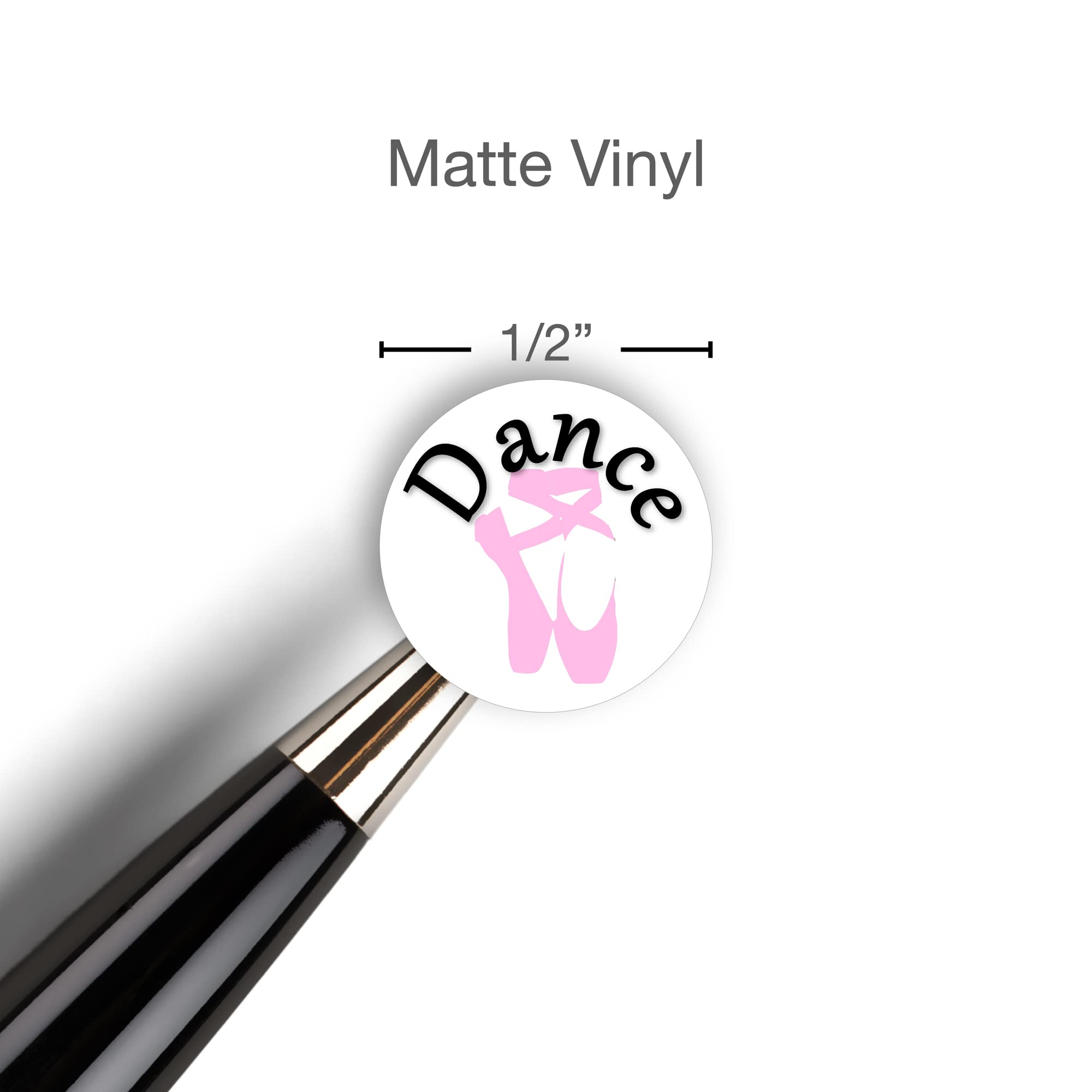 Dance Planner Sticker / 54 Fun Vinyl Stickers (1/2β) / Ballet Pointe Shoe Rehearsal Class Performance/Essential Productivity Life/Bujo Bullet Journaling (1 Sheet, Matte Vinyl)