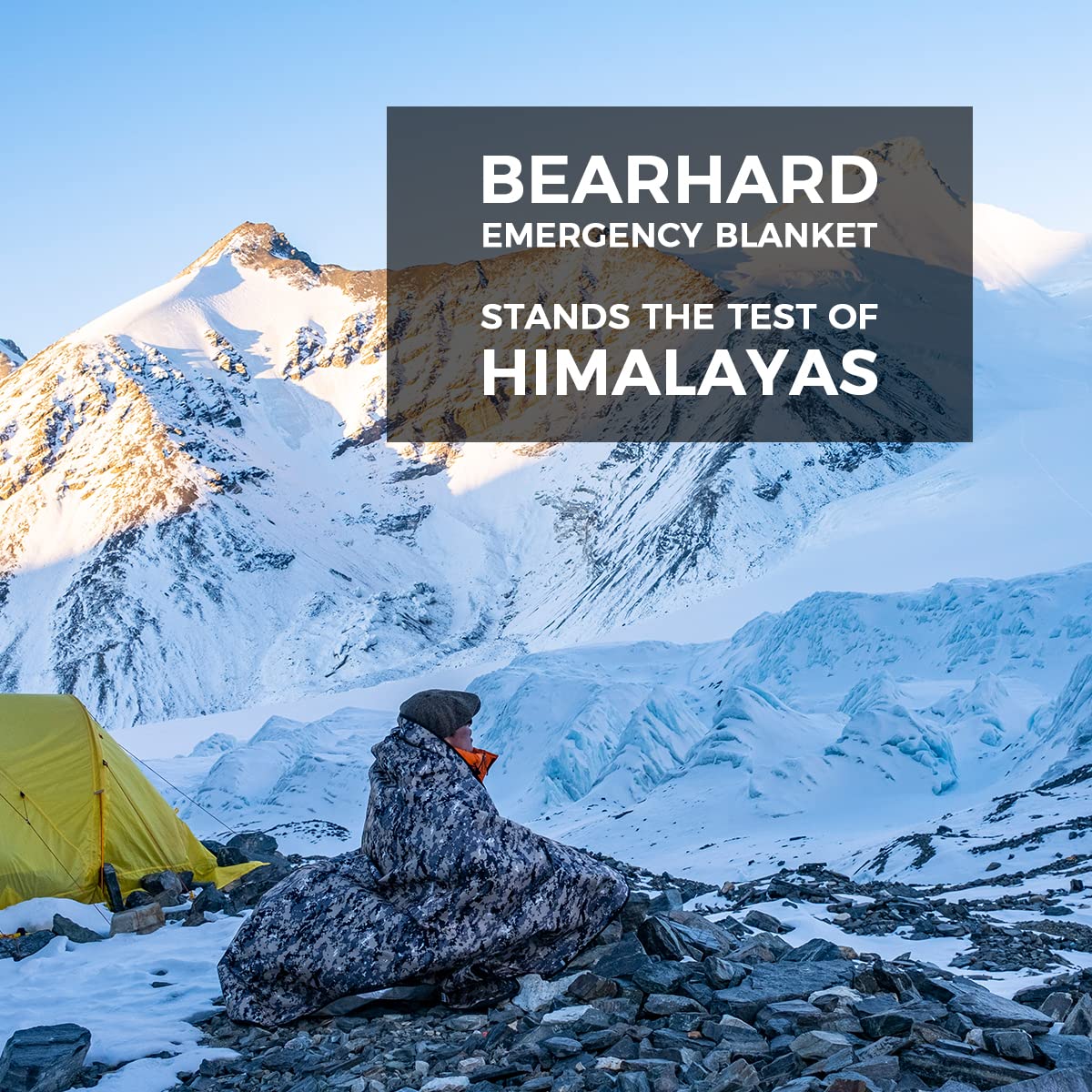 Bearhard 3.0 Heavy Duty Emergency Blanket, Emergency Tarp, Insulated Blanket, Thermal Waterproof Survival Space Blanket for Hiking, Camping