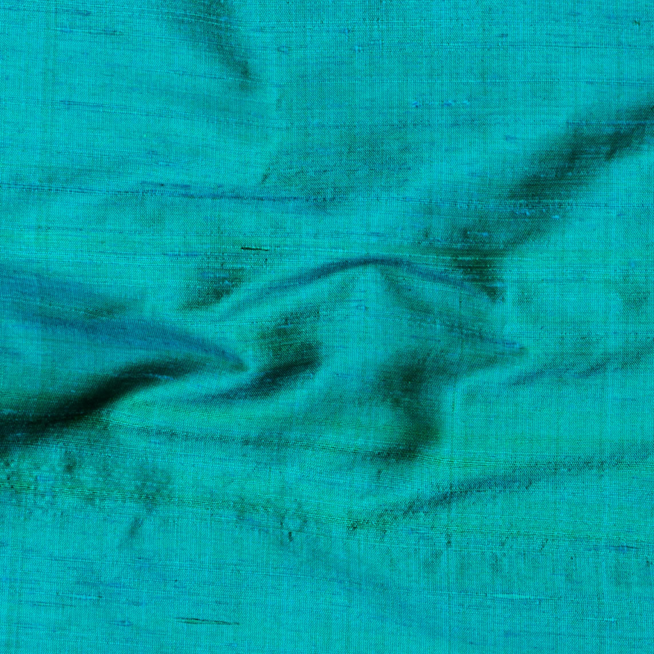 Fabric Mart Direct Silk Fabric, Turquoise Green Silk Fabric, Fabric 100 Silk Indian Silk Fabrics by The Yard, 1 Yard Silk Fabric by Yard, 41 inch Width 100% Pure Silk Fabric by Yard Curtain