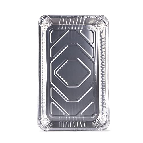 Glad Disposable Aluminum Full Size Deep Steam Pan | 2 Count | Foil Steam Pan | 20.5β x 12.5β x 2.75β Aluminum Pan | Disposable Steamware | Glad Foil Pans for Steaming