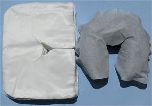Therabuilt disposable headrest covers for massage tables, case of 1000 pcs. Full Size: 16 3/8" x 12"