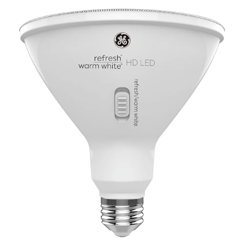 GE Color Select LED Light Bulb, 90 Watt, Refresh Daylight or Warm White, PAR38 Outdoor Floodlight (1 Pack)