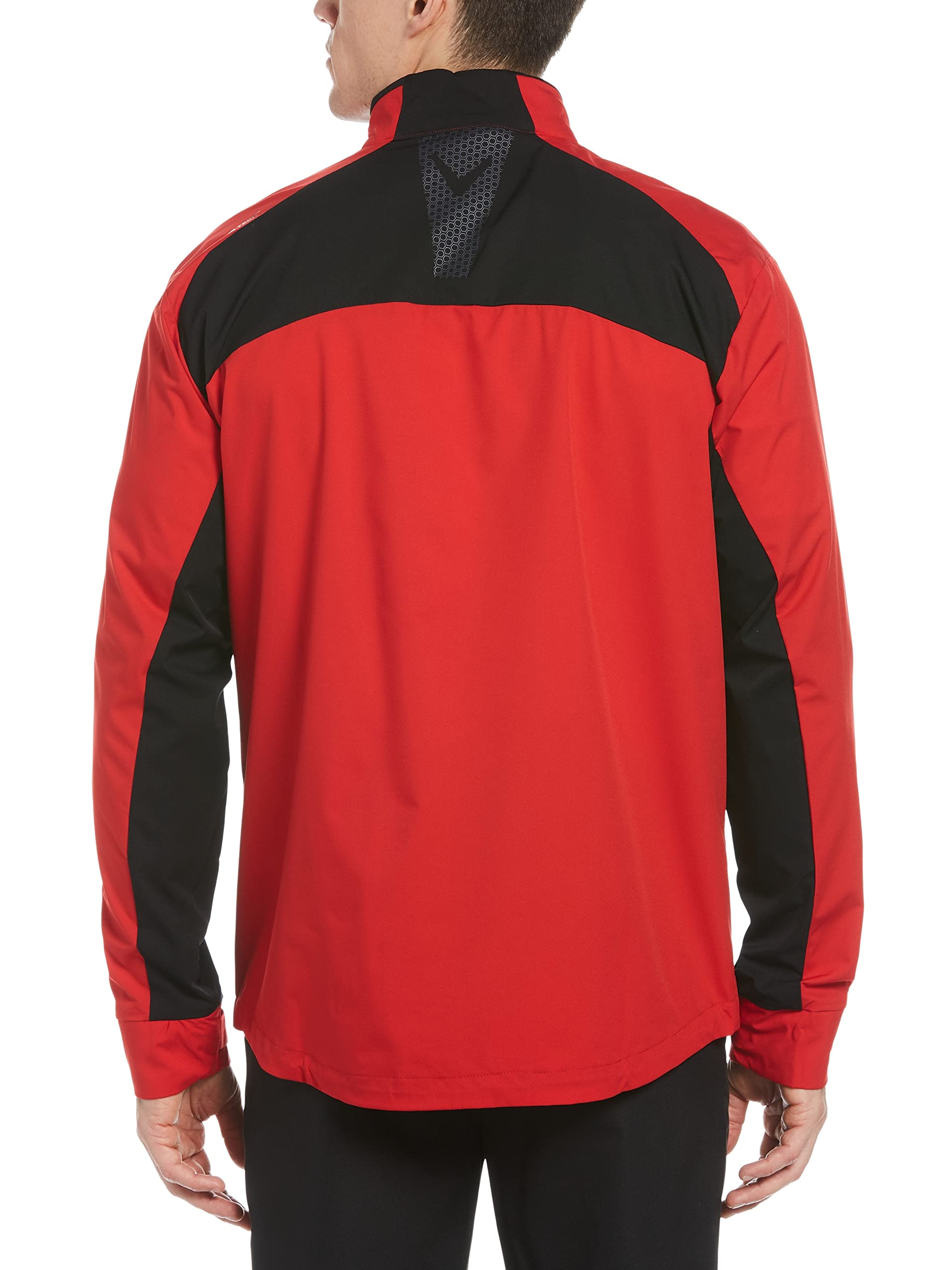 Callaway Swing Tech 1/4 Zip Color Block Long Sleeve Golf Jacket, Peacoat, Medium