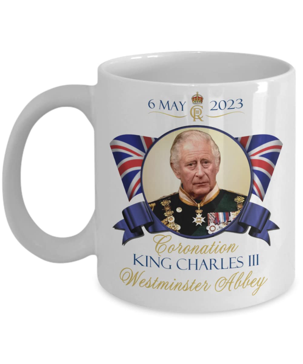 Cyber Hutt West King Charles III Coronation 2023 Commemorative Coffee Mug v2