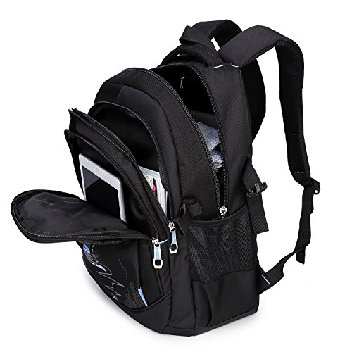 Goldwheat School Backpacks Student Bookbag Casual Shoulder Daypack Travel Back Pack for Teen Boys
