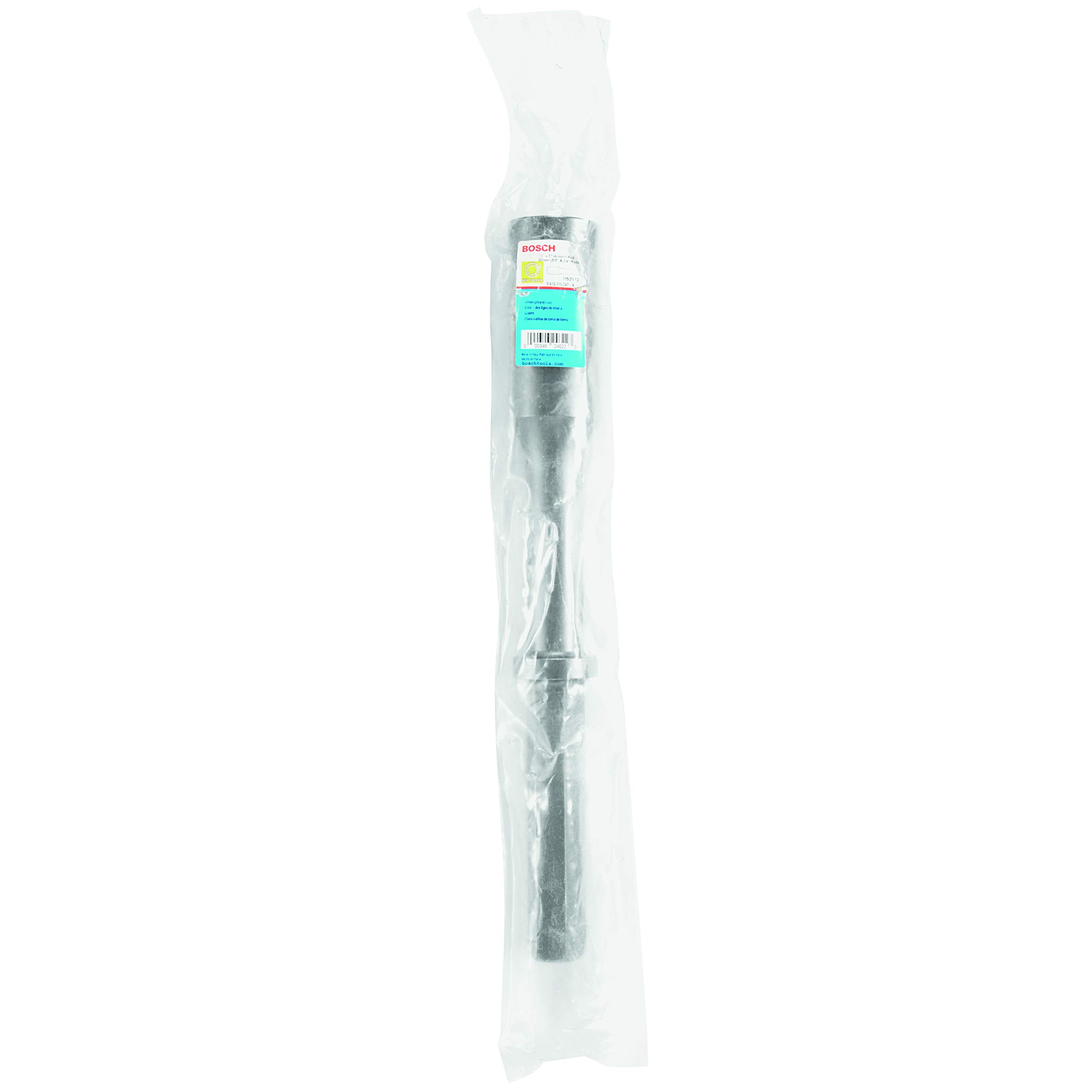 BOSCH HS2172 15-1/2 In. Ground Rod Driver 1-1/8 In. Hex Hammer Steel, Silver