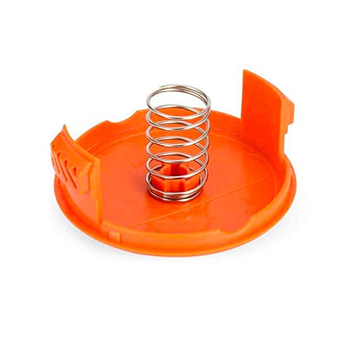 CALPALMY (6-Pack Trimmer Replacement 385022-03 Cover and Springs Compatible with Black and Decker Black Decker RC-100-P, Weed Eater Cover, Weed Wacker Replacement - Made with Heavy Duty Material