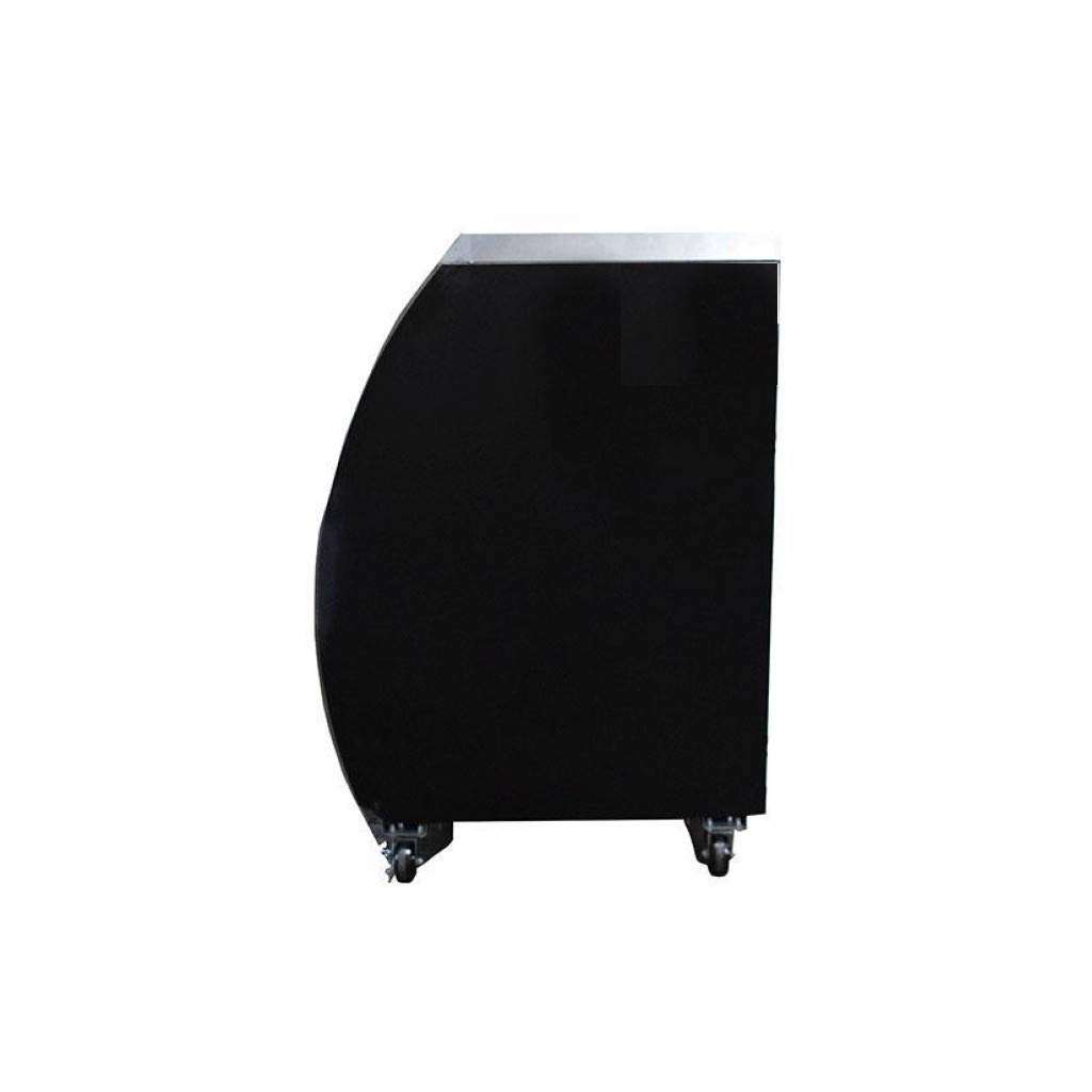 PEAKCOLD Small Curved Glass Deli Case; Meat or Seafood Display Showcase; 48" W