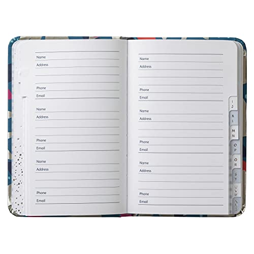 Busy B Address & Birthday Book with Birthday Reminders and Address Change Stickers - Floral