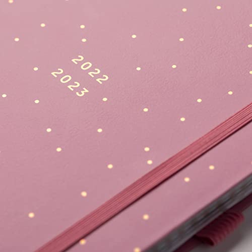 Busy B Mid Year A5 To Do Diary August 2022 - August 2023. Pink A5 Week to View Diary with Notes, Tear-Out Lists & Pockets