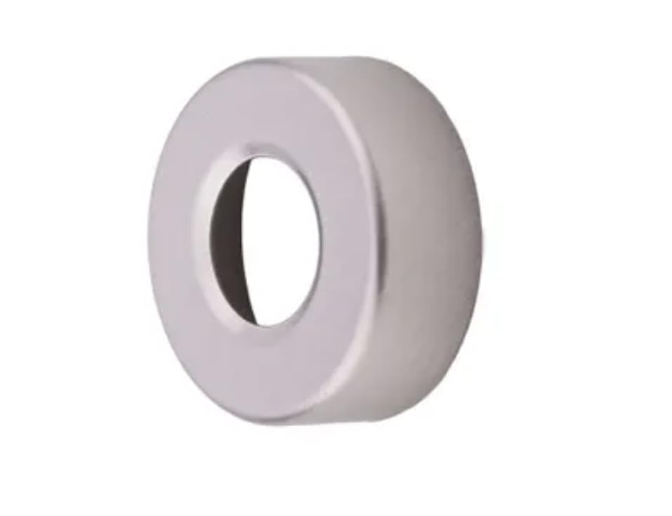 Generic 20mm Aluminum Vial Crimp Seals and Caps 1000pk Silver, A20MSAVC100