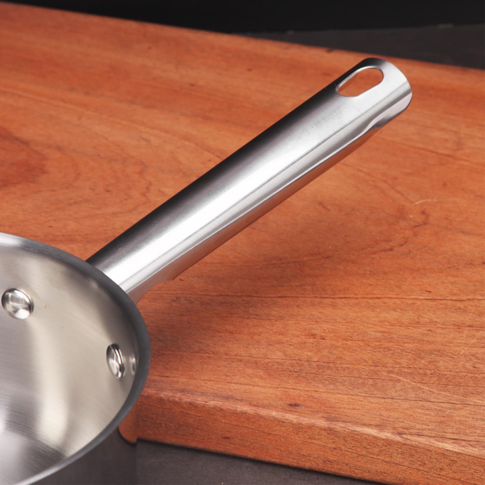 Daddynme Tri-Ply Stainless Steel 8inch Small Frying Pan, Chef's Pans Oven safe induction kitchen skillet,Suitable for All Stove