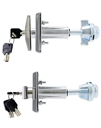 QWORK Vending Machines Lock with 3 Keys, Soda Snack Candy Coffee Food Vending Machine Lock, Universal Candy Machine Lock Replacement, Keyed Different