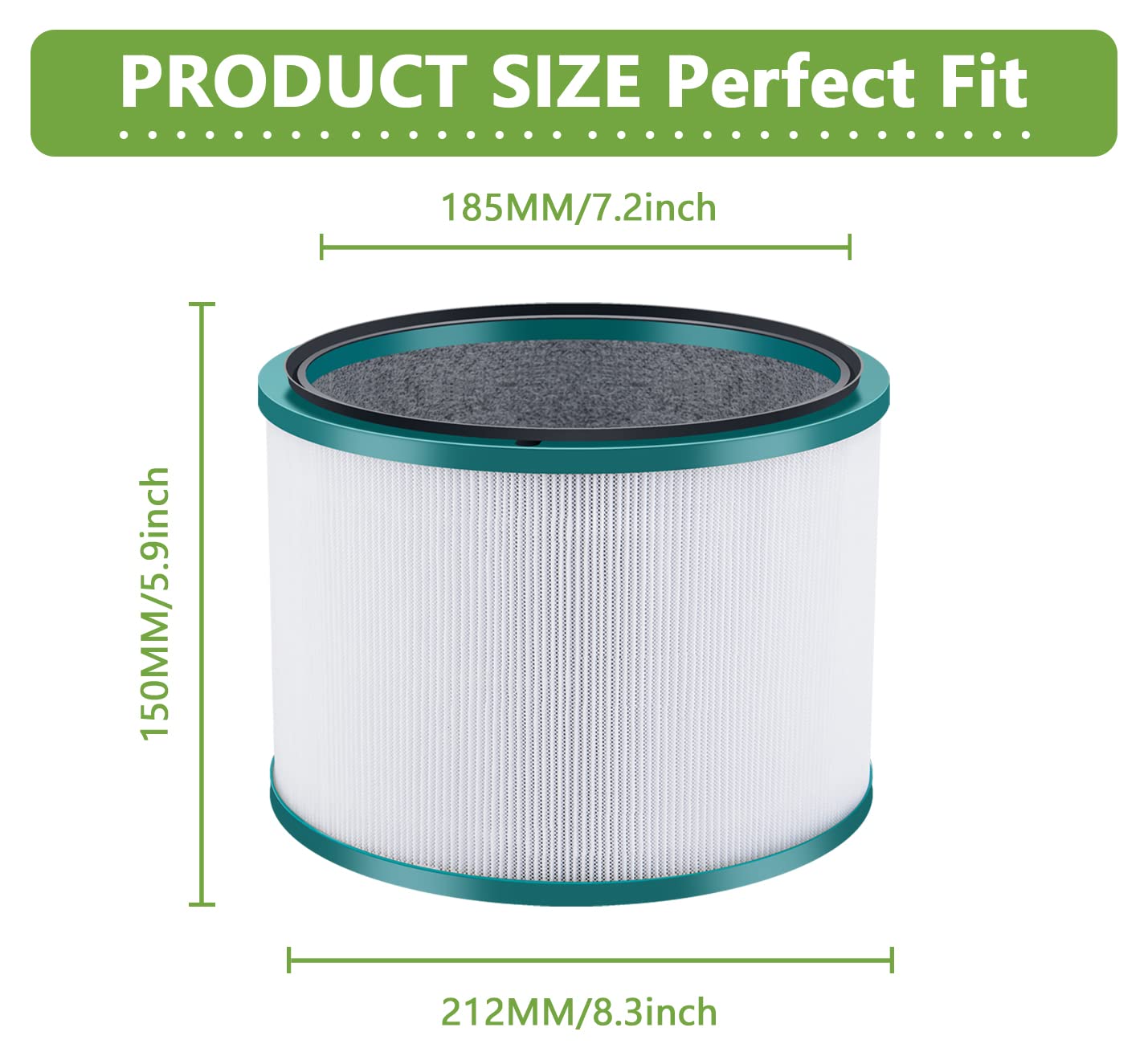 Star Maktion,2 Pack Air purifier filters replacements,High-Efficiency Activated Carbon,Compatible with Dyson DP01、DP03、HP00、HP01、HP02、HP03、Desktop Purifier,part number 968125-03