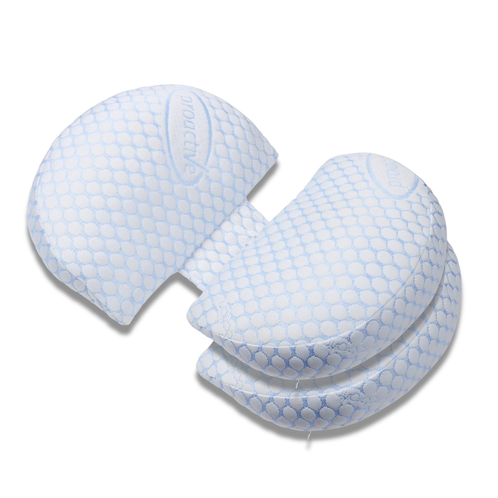 Clasymoon Pregnancy Pillows, Maternity Pillow,Pregnancy Pillows for Sleeping with Removable Cover,Pregnancy Body Pillow for Back Pain and Pregnant Legs,HIPS, Belly Support(3 in 1-Blue White)