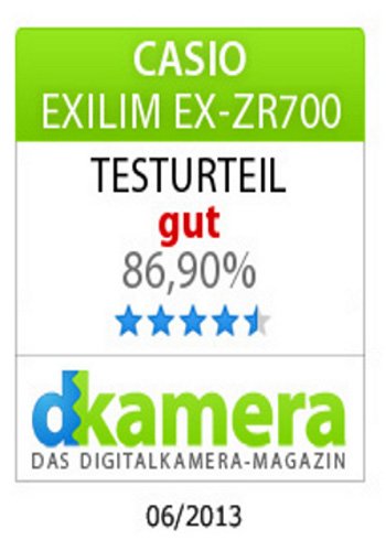 Casio High Speed Exilim Ex-ZR700 Digital Camera Black EX-ZR700BK - International Version (No Warranty)