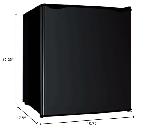 Avanti RM16J1B RM16J 1.6 cu. ft. Compact Refrigerator, Mini-Fridge, in Black