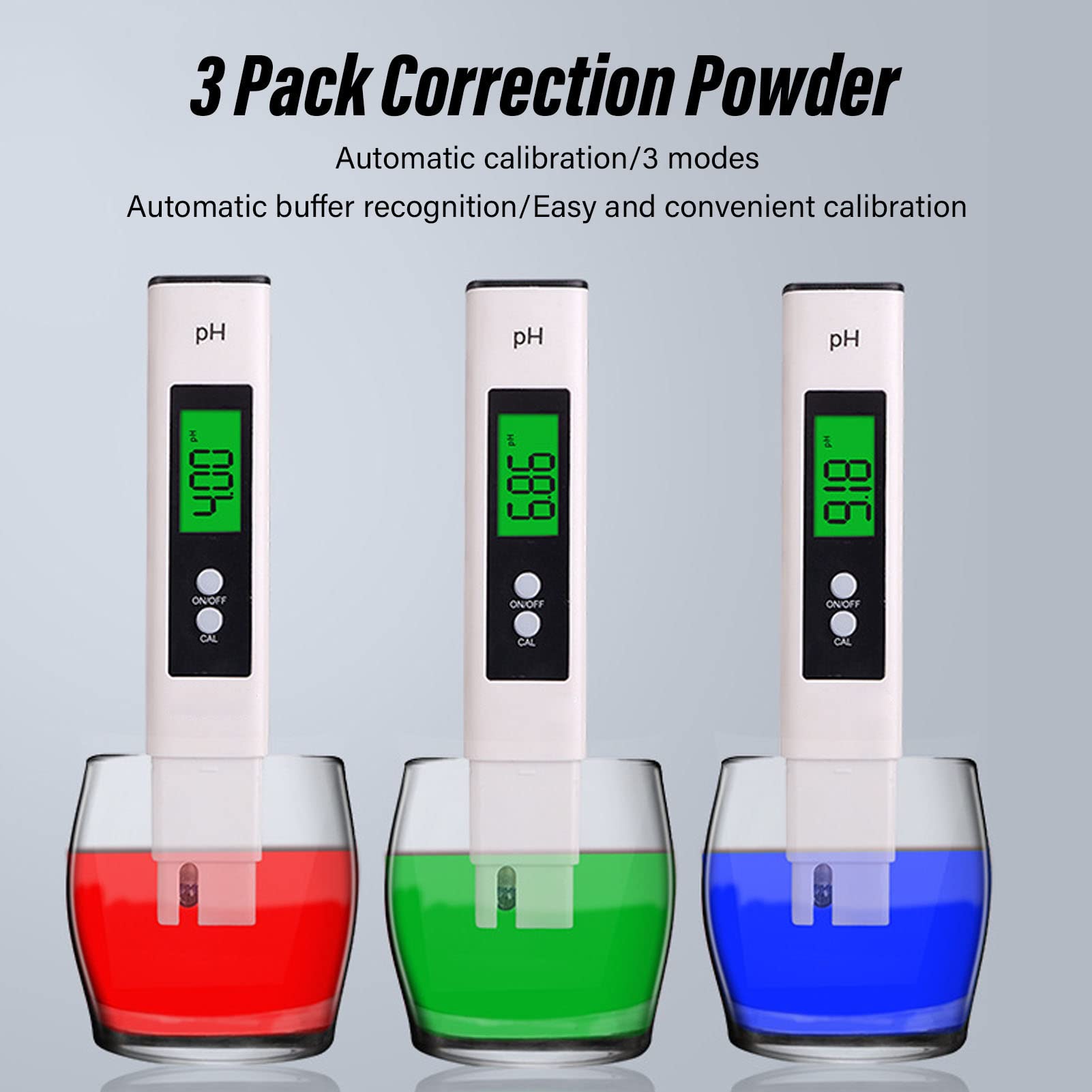 Digital PH Meter for Water, Automatic Calibration Water PH Tester LED Water Quality Meter PH Tester Pen for Fish Tank Aquarium PH Monitor