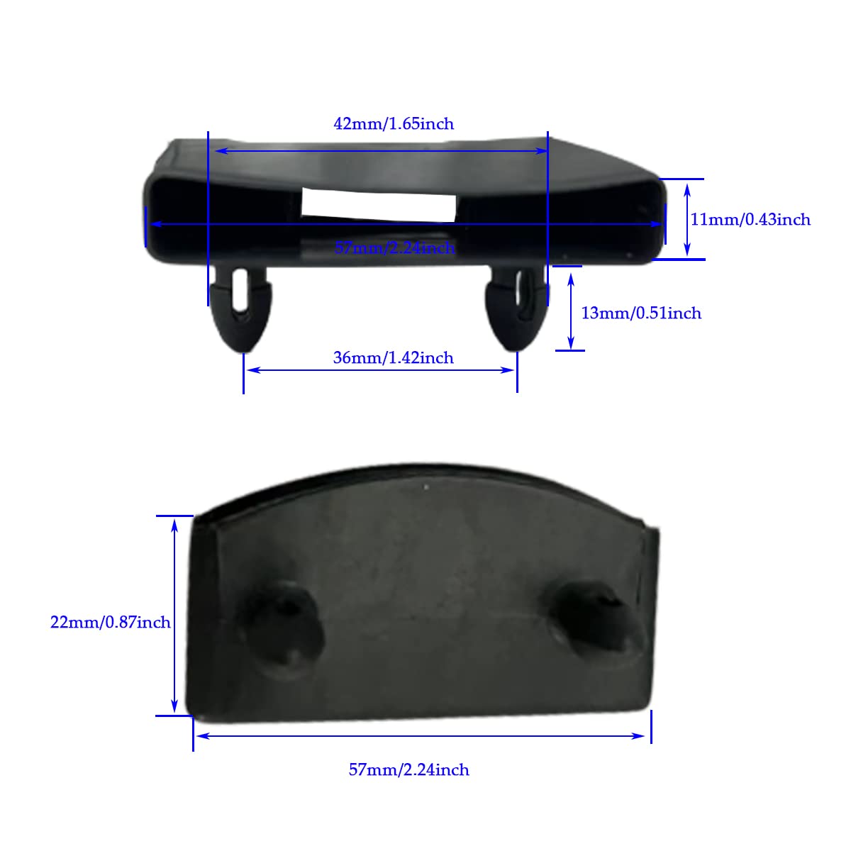 BMIROAMDFE 50 Pieces Bed Slat Holders Slat Centre Caps Side Slat End Bracket Cover Replacement for Wooden Frames