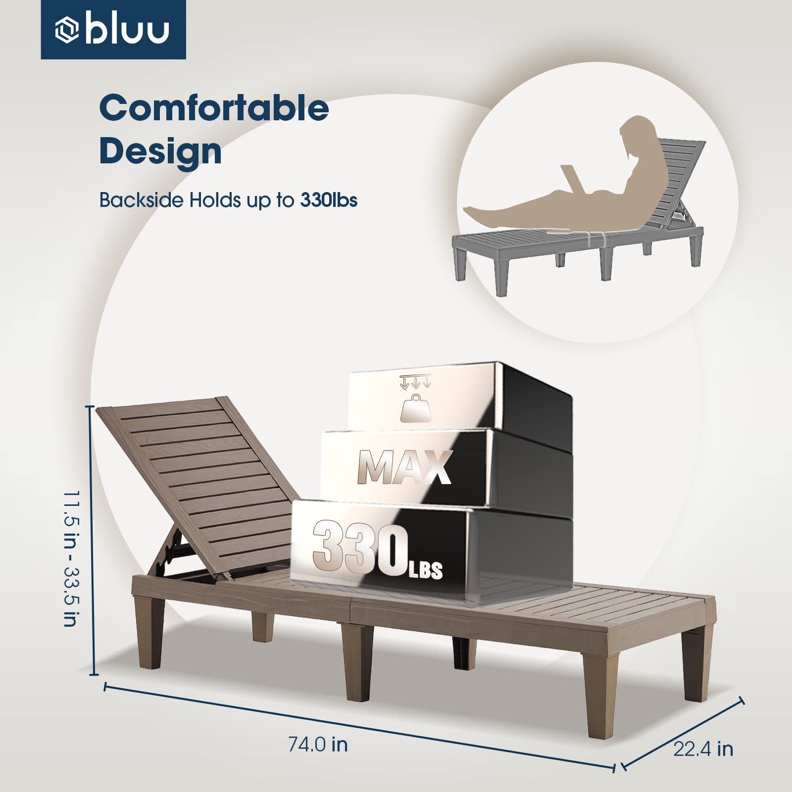 BLUU 1 PC 1, 1PC, Taupe