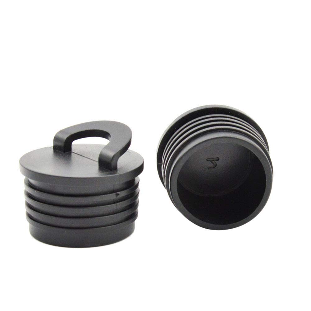 BOLWHAO BOOHAO Universal Kayak Scupper Plug Kit Kayak Marine Boat Plug Bung Diameter 1.6β Replacements Accessory for Kayak Canoe Boat Drain Holes Black 4 Pieces