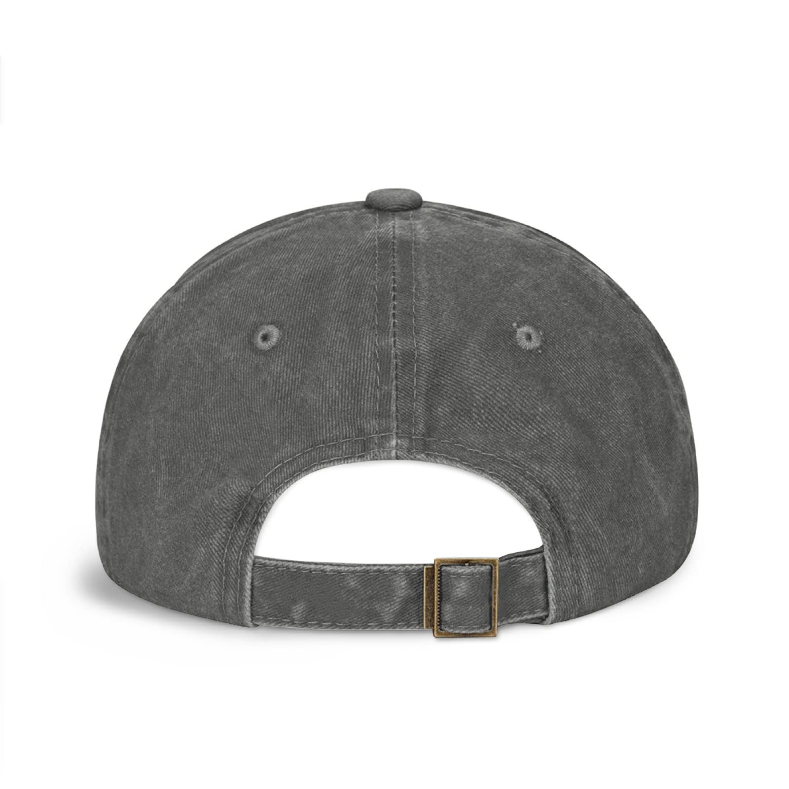 Breast Cancer Awareness Pink Ribbon Baseball Cap Hat Mens Women's Washed Cool Cap Adjustable Snapback Travel Hat Gray