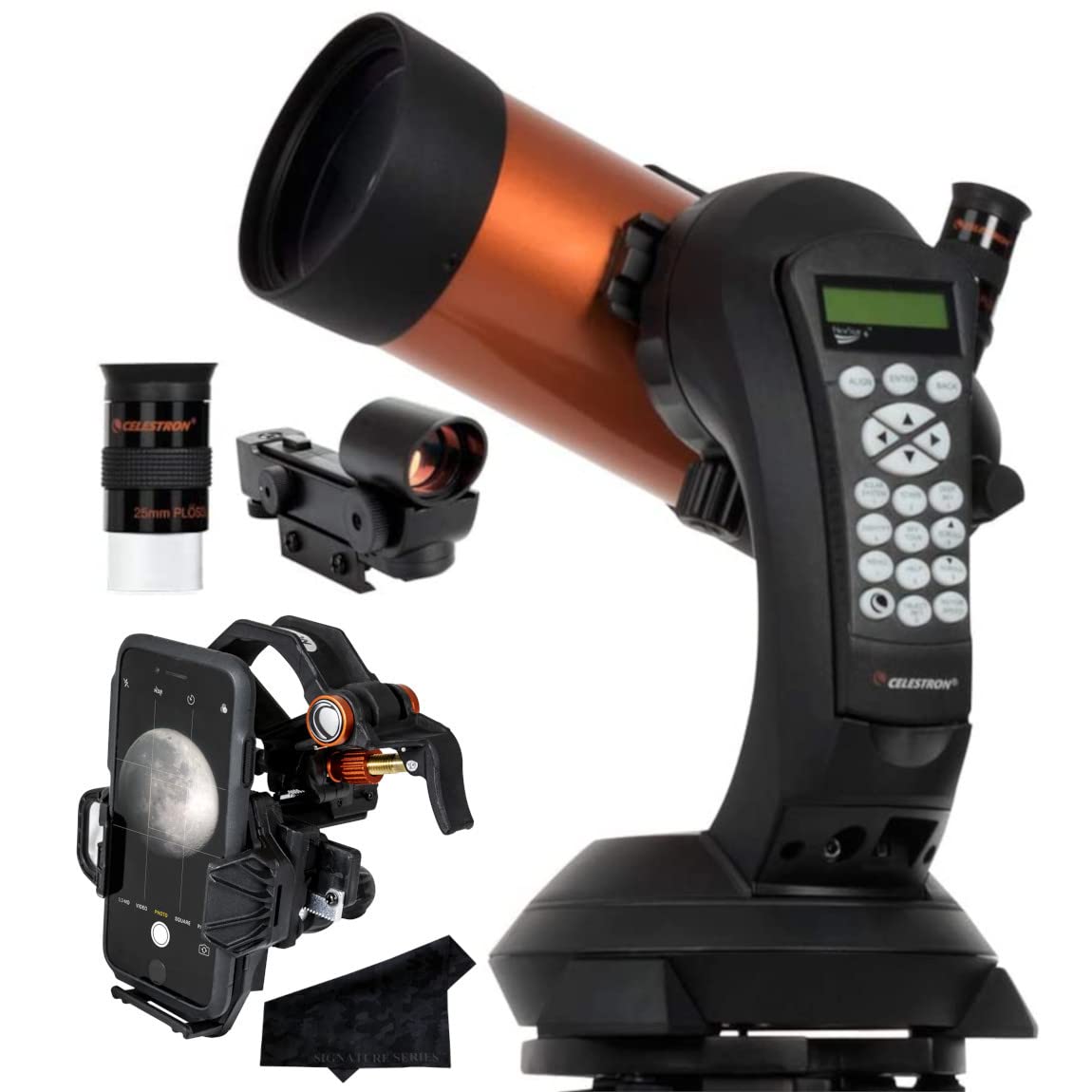 Celestron NexStar 8SE Computerized SkyAlign Automated Telescope with Nexyz 3-Axis Adapter Bundle