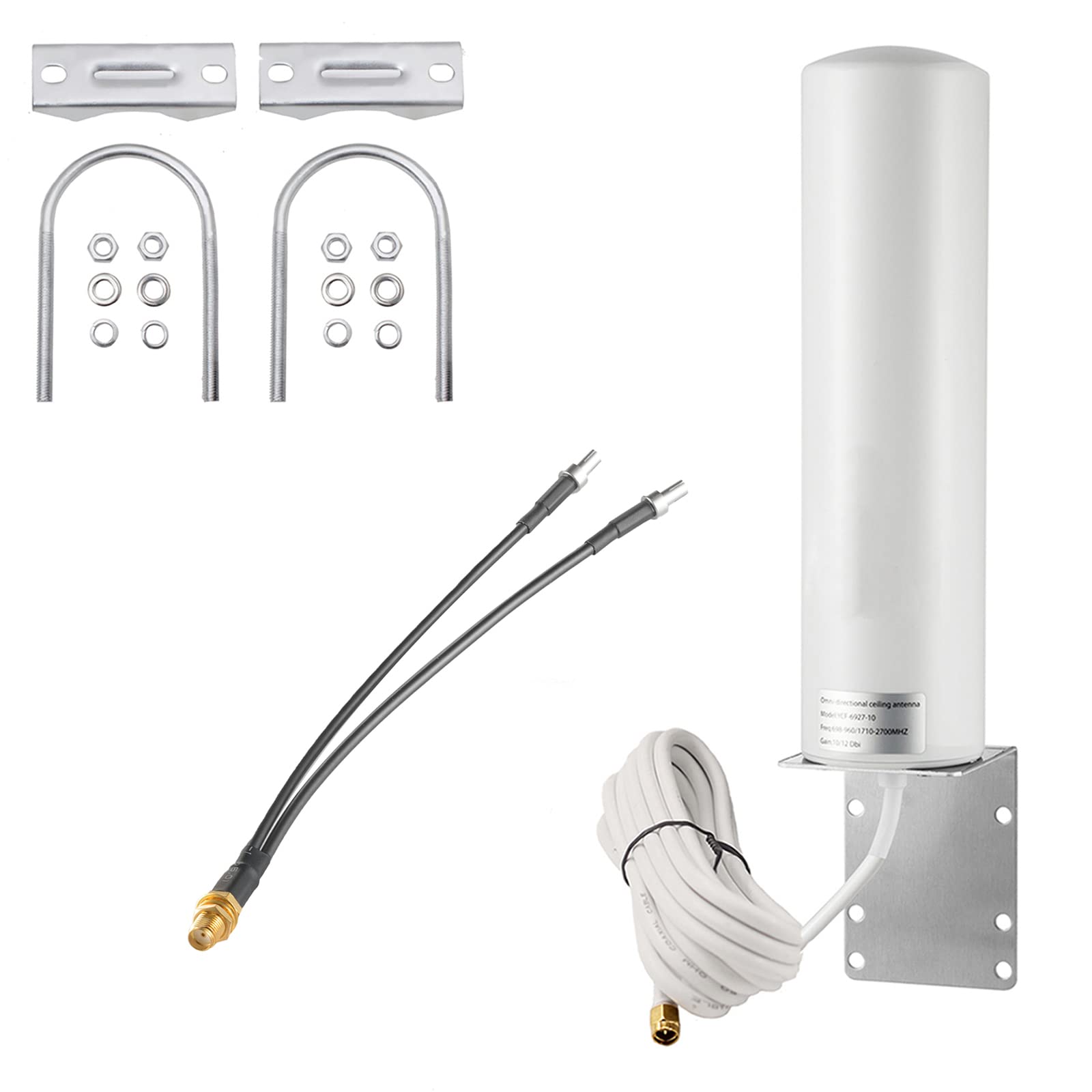 Cellular 4G LTE High Gain 10-12dBi SMA/Dual TS9 Antenna Replacement for Netgear Nighthawk M1 MR1100 LB1120 LM1200 Verizon Jetpack 8800L AT&T T-Mobile Hotspot Sprint 4G LTE Router, Eifagur
