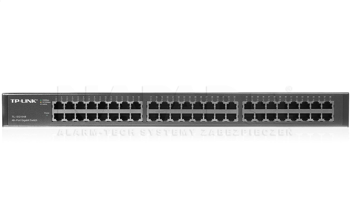 TP-Link 48-Port Unmanaged Gigabit Ethernet Switch, Steel Case, 19-inch Rack-Mount(TL-SG1048)