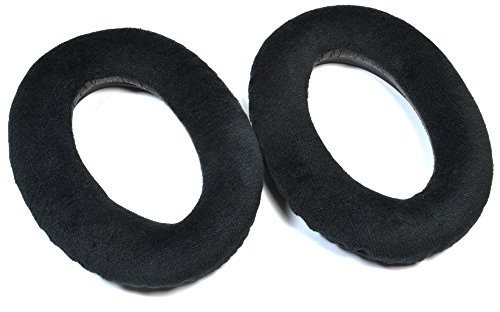 Replacement Earpad Cushions + Inside Tone Tuning Foam Pads for Sennheiser HD600, HD650, HD545, HD565, HD580, Headphones with ITIS Cable Clip