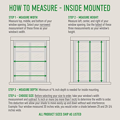Calyx Interiors 1β Cordless Vinyl Mini Blinds, White, 22.5" W x 36" H, 04MV2224360