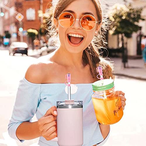 Replacement Straw Compatible with Stanley 40 oz 30 oz Cup Tumbler, Includes 6 Straws, 3 Straw cover, and 1 Brush.