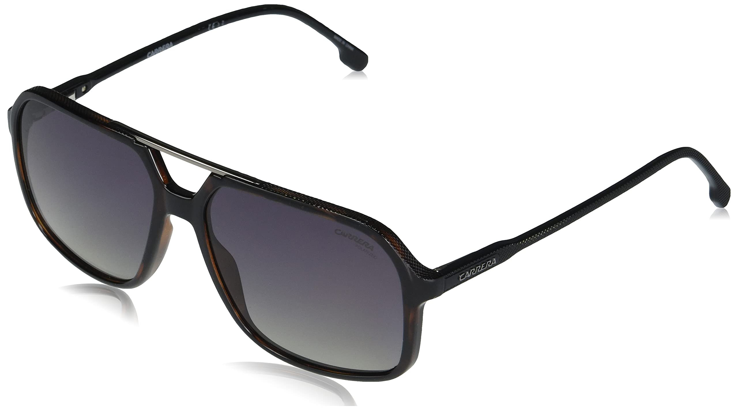 Carrera 229/S Rectangular Sunglasses, Brown/Polarized Gray, 59mm, 16mm