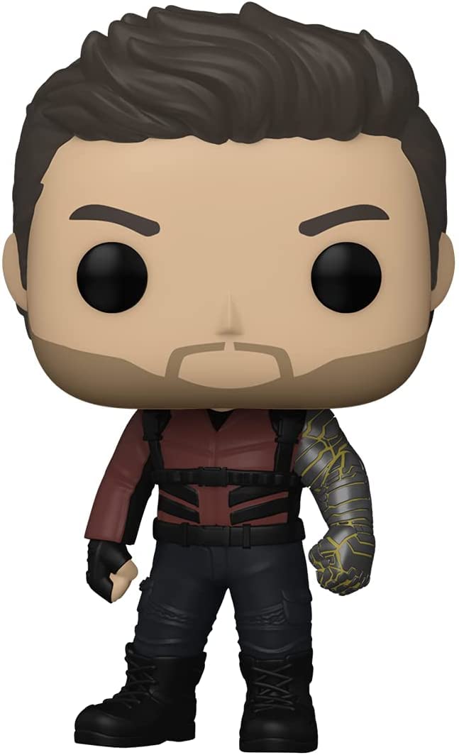 Winter Soldier (Zone 73) Funko Pop Protector Bundle - Marvel: Falcon and The Winter Soldier - Winter Soldier (Zone 73) Pop Figurine 3.75 Inch with Clear Plastic Pop Protector Case
