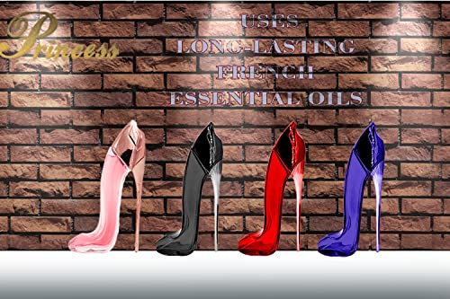 EB C Princess High Heel Shoes Red & Pink Eau de Parfum for Women, 85 ML, 2.9 FL OZ (Pack of 2)
