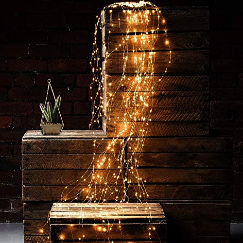 Talany Outdoor Solar String Lights, Indoor/Outdoor Solar Christmas String Lights Solar Light String Warm White Garden Stake Lights for Home Garden for Christmas Party