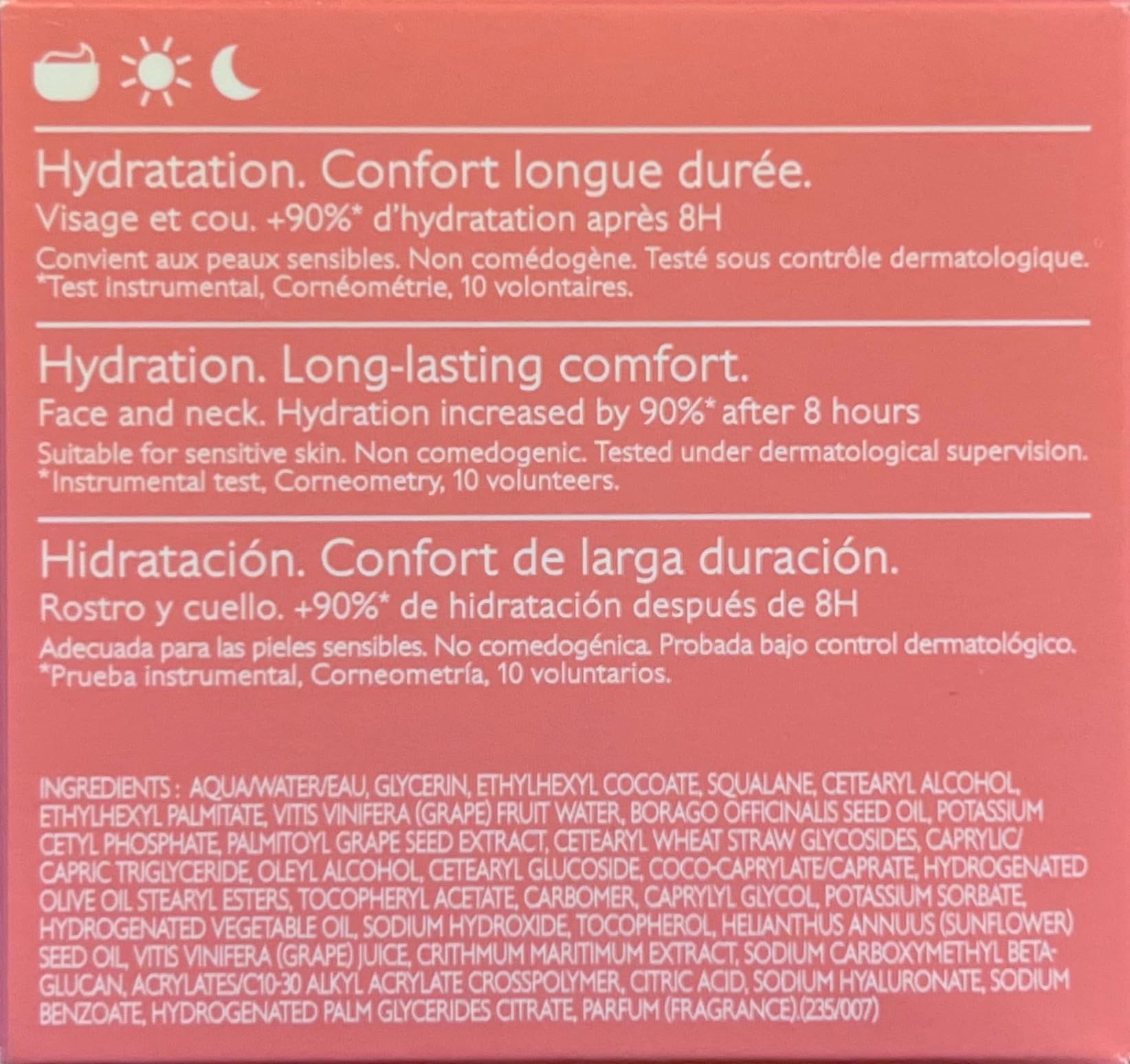 Caudalie Vinosource S.O.S Intense Hydration Moisturizer, antioxidant and deeply hydrating, suitable for sensitive skin 1.7 oz. (Full size)