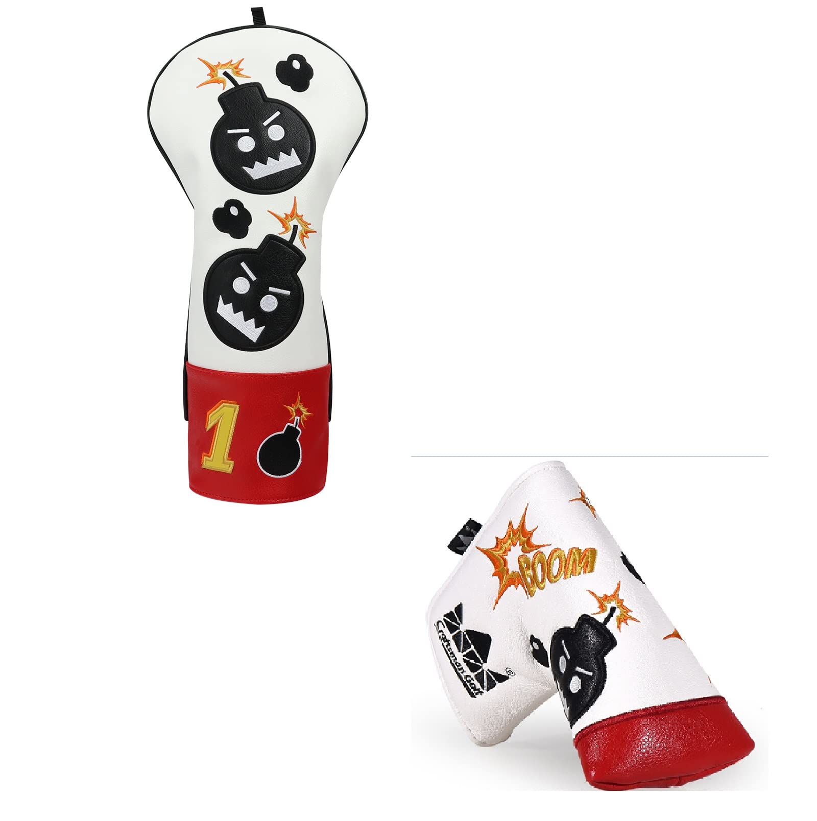 Bomb Driver Headcover + Blade Putter Cover