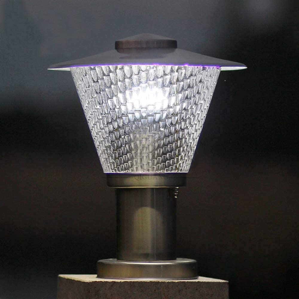 Modern Minimalist Creative Lawn Lamp Outdoor Lighting Column Lamp Courtyard Waterproof Decoration Post Lamp Home Garden Stainless Steel Anti-Rust Pillar Light E27