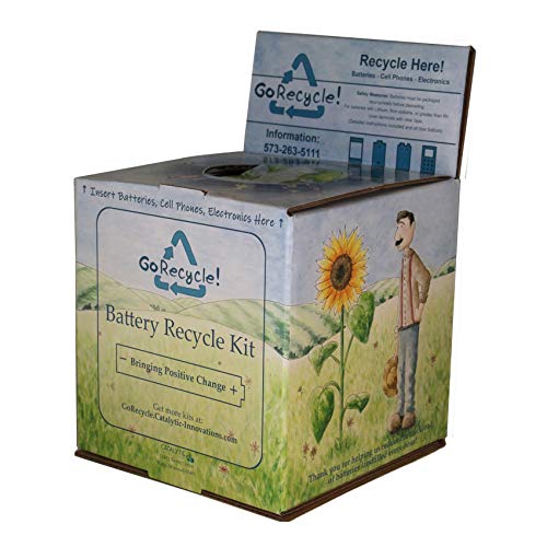 GoRecycle Large Battery Recycling Box - 50lbs Max. - Pre-Paid Return Shipping