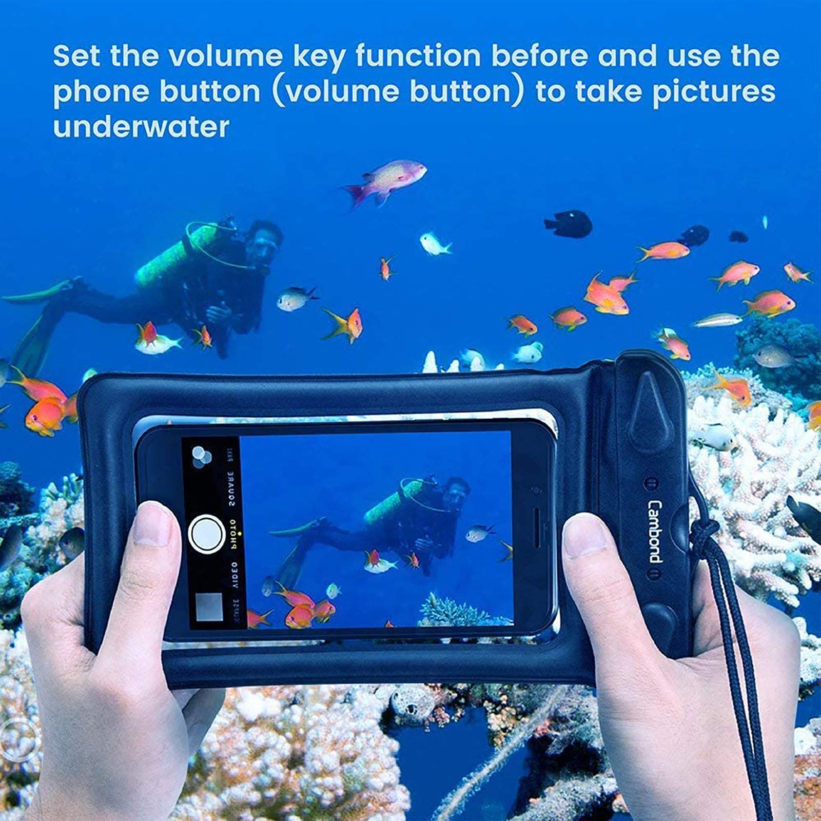 Cambond Waterproof Phone Pouch Compatible with iPhone, 3 Pack Waterproof Phone Case, Water Proof Cell Phone Pouch Dry Bag for iPhone 13, 13 Mini, 13 Pro Max, 12, 11, XS, XR, X, Galaxy