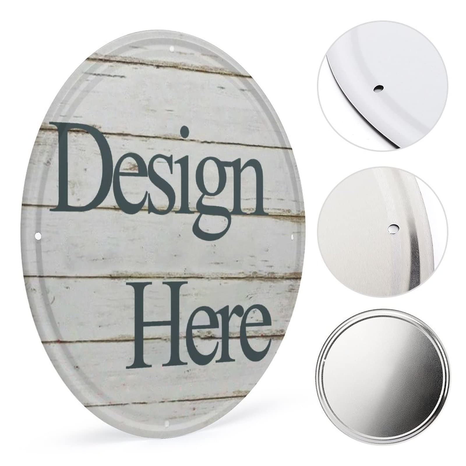 PPFINE Custom Round Metal Tin Sign Rustic Wall Decor Round Wreath Sign, for Home Garden Kitchen Bar Cafe Wall Decor,Gift Ideas